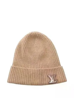 LOUIS VUITTON 2020 Ahead Logo-motif Beanie Hat - Brown