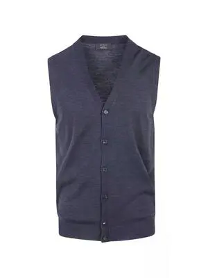 ZANONE V-neck Sleeveless Cardigan - Grey