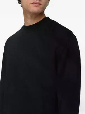 PAOLO PECORA Ribbed-knit Wool Sweater - Black