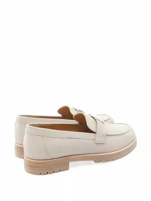 Hermès 2010s Faubourg H Buckle Loafers - Grey