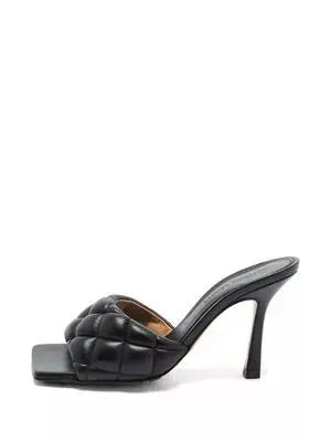 Bottega Veneta Lido Intrecciato Sandals - Black