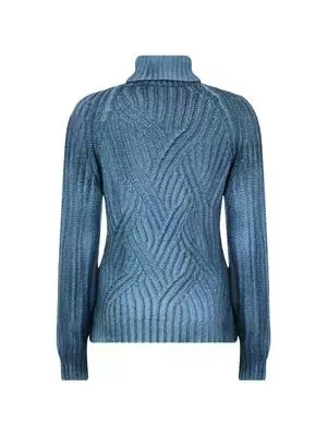 MOORER Blimal-tc Cable-knit Roll-neck Sweater