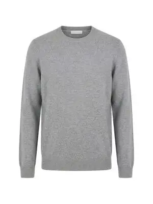 DIKTAT Crew-neck Long-sleeve Sweater - Grey