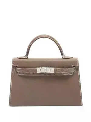 Hermès Mini 2 Kelly Tote Bag - Neutrals