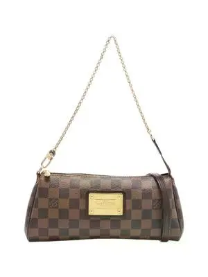 LOUIS VUITTON 2011 Small Eva Damier Ebène Shoulder Bag