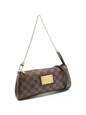 LOUIS VUITTON 2011 Small Eva Damier Ebène Shoulder Bag