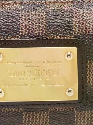 LOUIS VUITTON 2011 Small Eva Damier Ebène Shoulder Bag