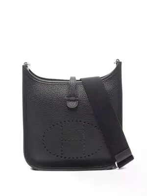 Hermès 2025 23 Evelyne Clemence Leather Shoulder Bag - Black