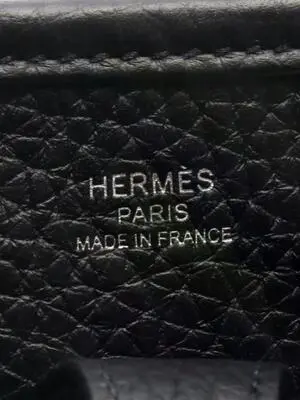 Hermès 2025 23 Evelyne Clemence Leather Shoulder Bag - Black