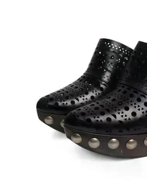Alaïa Laser-cut Rivet Mules