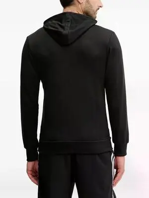 Adidas Logo-print Side-stripe Hoodie