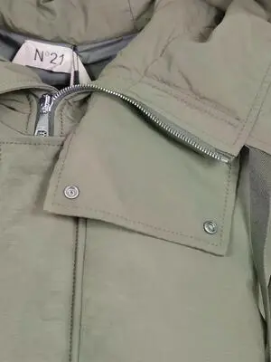 N°21 Quilted-sleeve Oversized Coat