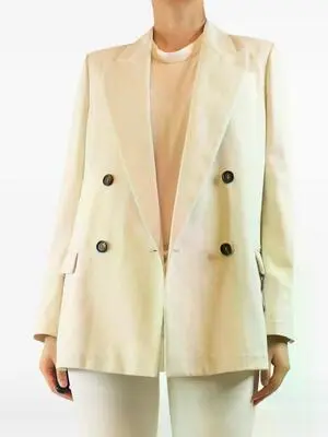Brunello Cucinelli Glittery Double-breasted Blazer