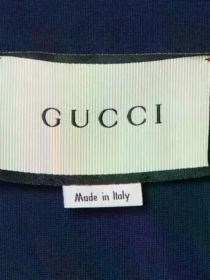 Gucci Tiger Head Belted Midi Dress