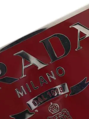 Prada 2010s Triangle Logo Belt Buckle