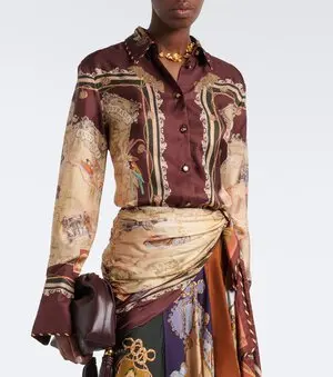 Zimmermann Valiant Printed Silk Twill Shirt - Multicoloured