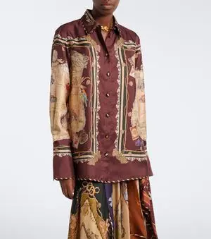Zimmermann Valiant Printed Silk Twill Shirt - Multicoloured
