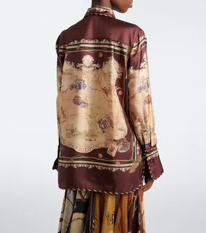 Zimmermann Valiant Printed Silk Twill Shirt - Multicoloured