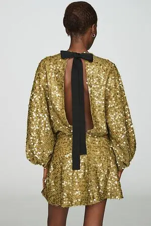 Hunter Bell Saltere Sequ Mi Dress