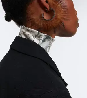 Acne Studios Shearling Hoop Earrings