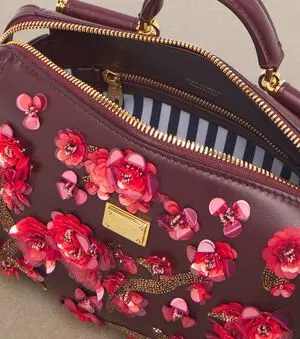 Dolce & Gabbana Vittoria Medium Leather Top-handle Bag