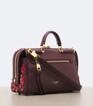 Dolce & Gabbana Vittoria Medium Leather Top-handle Bag