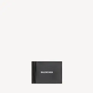 Balenciaga Cash Folded Card Holder With Bill Clip