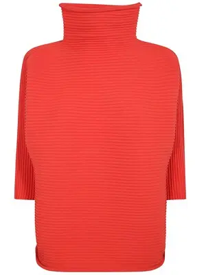 PLEATS PLEASE Shirt Zig Zag Knit "zig Zag Knit - Red