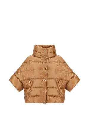 Herno High Collar Quilted Cape