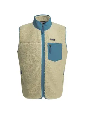 Patagonia Vest With Fleece-effect Panels - Beige