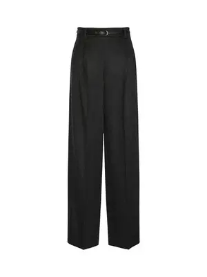 Max Mara Wide Leg Trousers In Wool