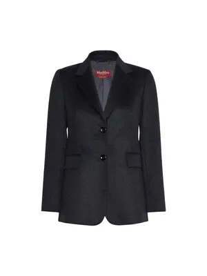 Max Mara Single-breasted Wool Drap Blazer
