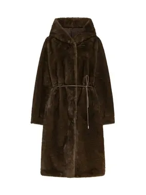 SEVENTY VENEZIA Long Reversible Faux Fur Coat