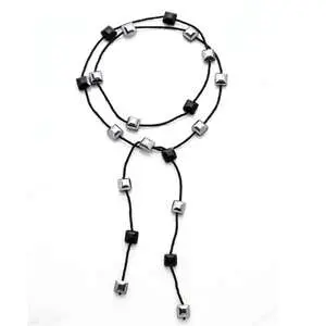 JAREDJAMIN Juno Glass & Crystal Lariat