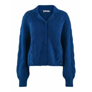 TIRILLM Ninni Mohair Mix Knitted Cardigan Ocean