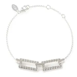 NEOLA Cube Geomatric Bracelet Silver