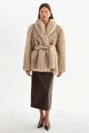 LAMARQUE Escarra Faux Fur Coat - One-color