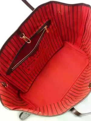 LOUIS VUITTON 2015 Mm Neverfull Damier Ebene Tote Bag