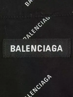 Balenciaga 2010s Logo-print Button-down Shirt