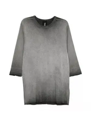 THOM KROM Cold-dye Three-quarter Sleeve T-shirt - Grey