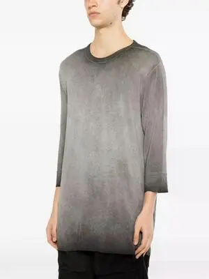 THOM KROM Cold-dye Three-quarter Sleeve T-shirt