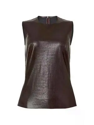 Wolford Crocodile-effect Sleeveless Tank Top