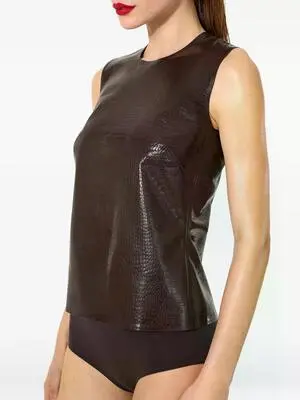 Wolford Crocodile-effect Sleeveless Tank Top