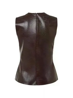Wolford Crocodile-effect Sleeveless Tank Top