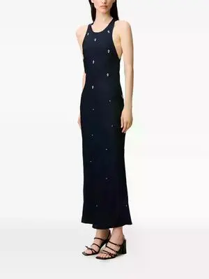 Claudie Pierlot Crystal-embellished Cross-back Dress