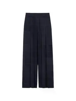 Claudie Pierlot Wide-leg Checked Trousers