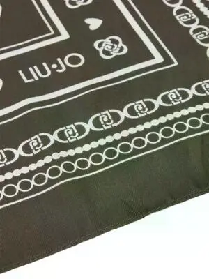Liu Jo Scarf Large With Monogram Logo
