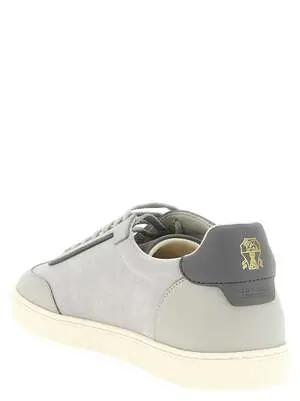 Brunello Cucinelli Leather And Suede Sneakers