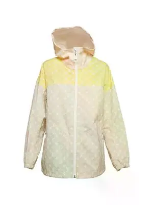 LOUIS VUITTON Monogram-print Gabardine Coat - Neutrals