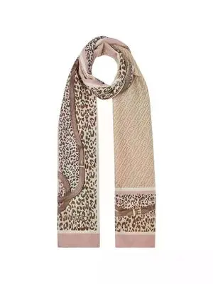 Liu Jo Animal-print Stole With Straps - Neutrals